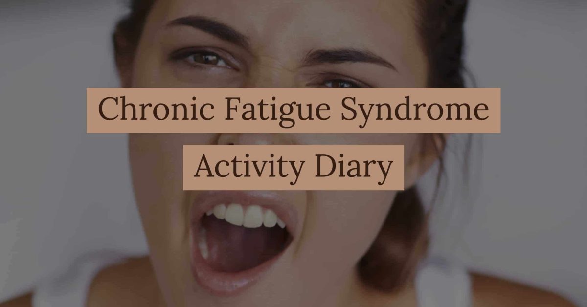 Take Control of Your Chronic Fatigue Syndrome with a Daily Activity Diary