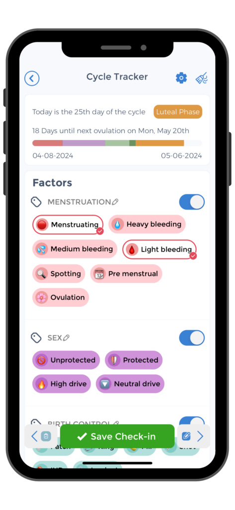 PMDD Symptom Tracker - Premenstrual Dysphoric Disorder