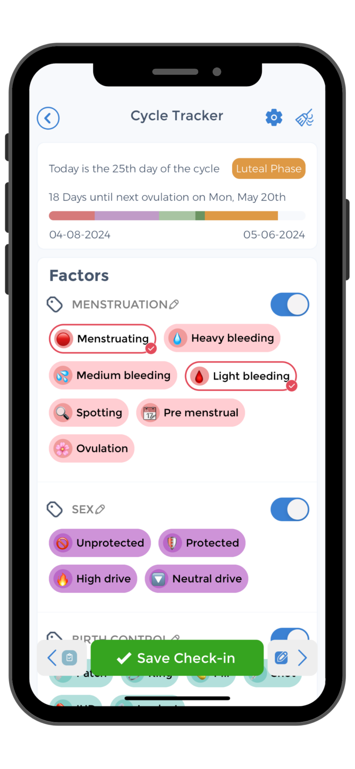 PMDD Symptom Tracker - Premenstrual Dysphoric Disorder