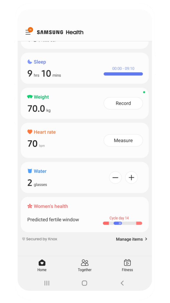Rating Activity Level: Samsung Health vs CareClinic