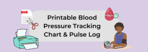 Printable Blood Pressure Tracking Chart & Pulse Log