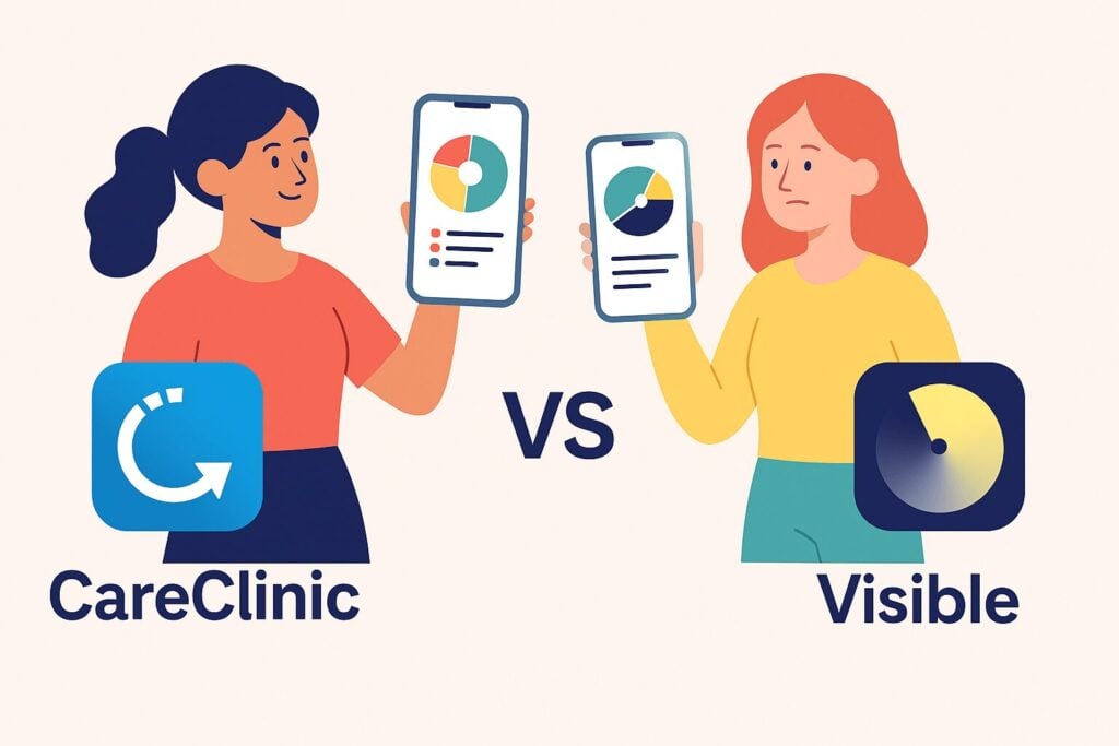 CareClinic vs. Visible App [Full App Review]